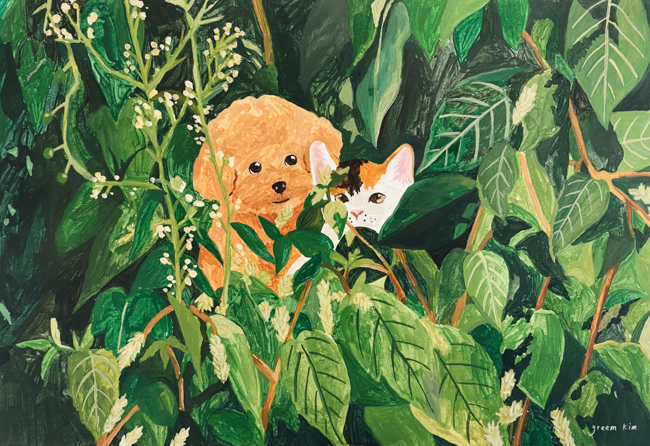 香港插畫及文創展 6 - Mosla punctulata 들깨풀