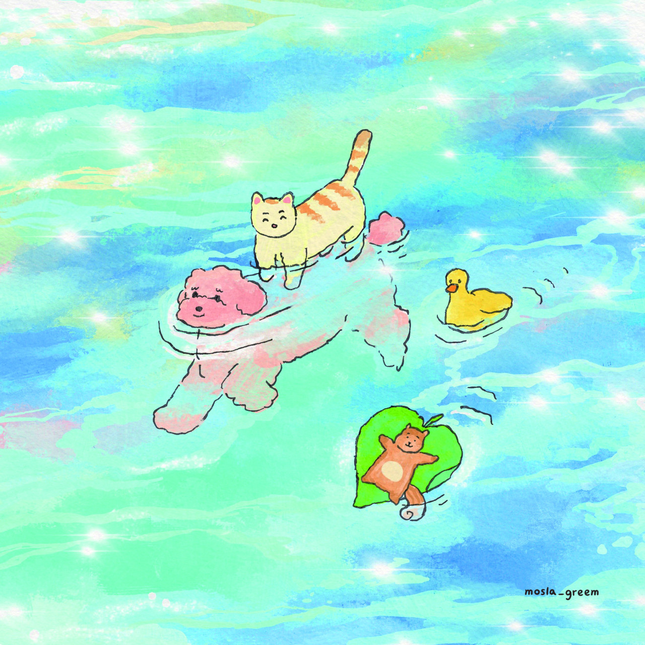 香港插畫及文創展 6 - Mosla punctulata 들깨풀